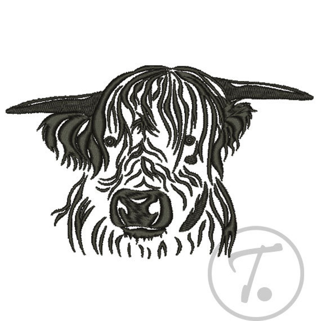 Farm Animals Cow Embroidery Design. Cow in 4 Size. Domestic Animals ...