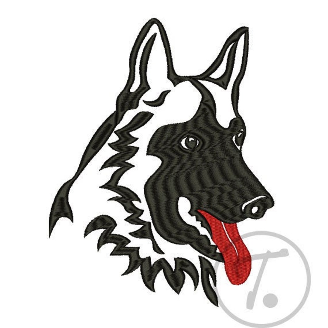 Malinois Dogs Embroidery Design. 4 Sizes. Malinois Dog Embroidery. Pets ...