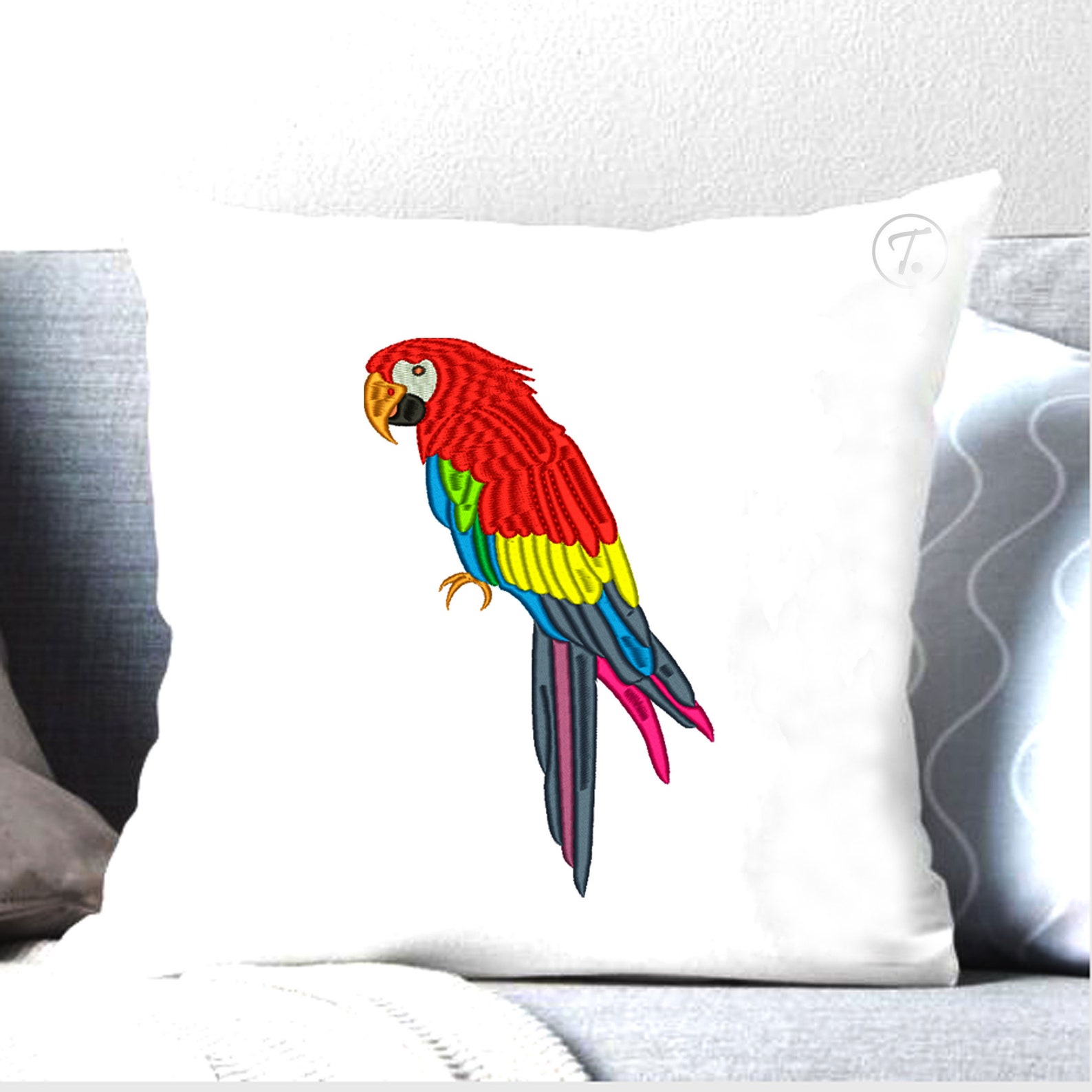 Birds Embroidery Design Macaw Parrot. 4 Sizes. Parrot - Etsy