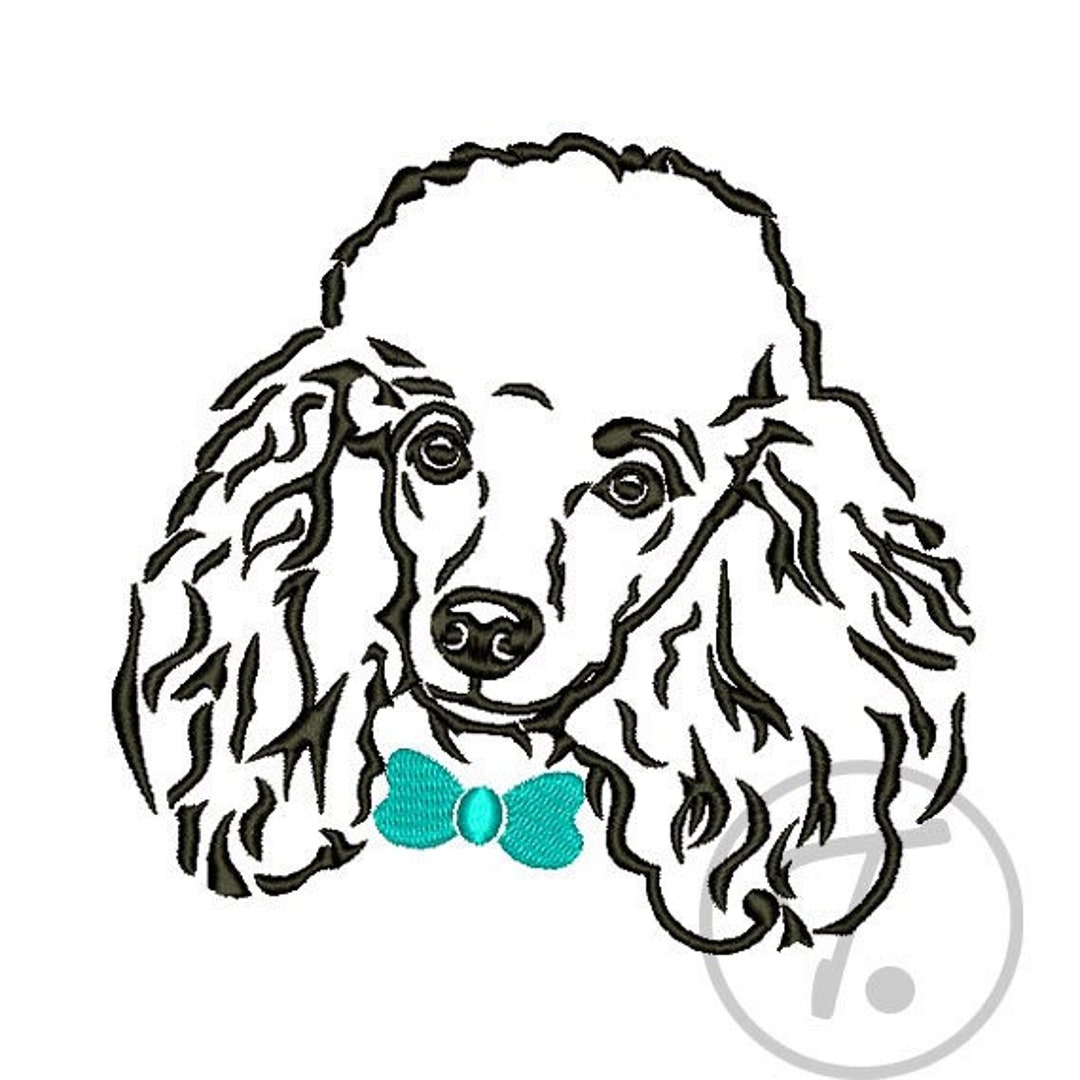Poodle Dog Embroidery Design in 4 Size. Poodle Dog Embroidery. Pets ...