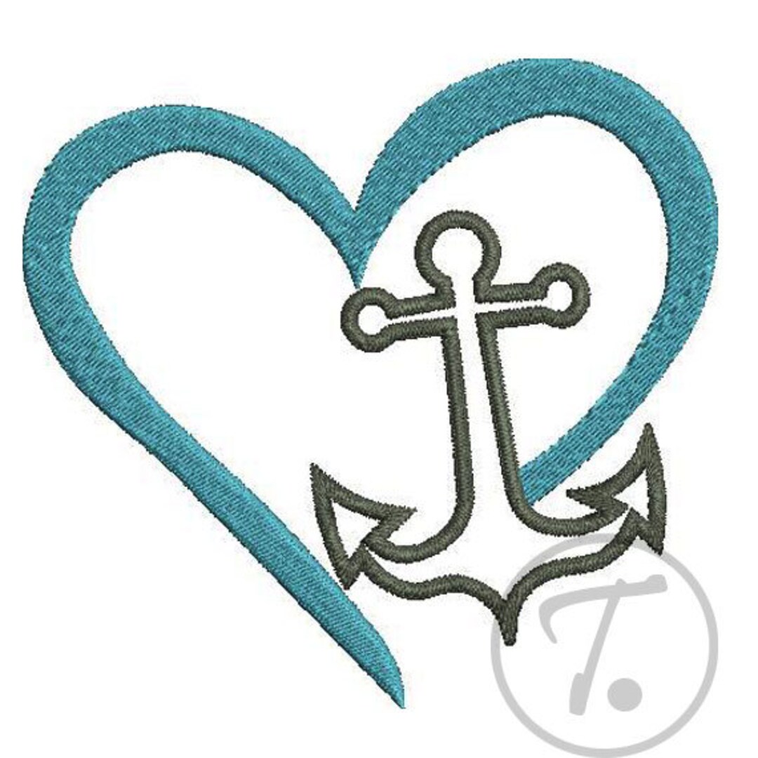 Kid Embroidery Design. Anchor in 3 Size. Embroidery Design for Children ...