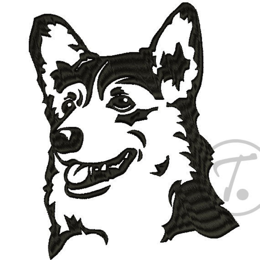 Corgi Dog Embroidery Design in 3 Size. Corgi Dogs Embroidery. Pets ...