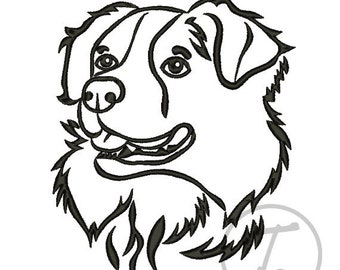 Border Collie Applique Pattern - Etsy