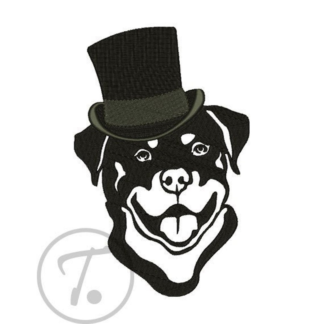 Rottweiler Dog Design in 4 Size. Dogs Embroidery Design. Pets. Watchdog ...