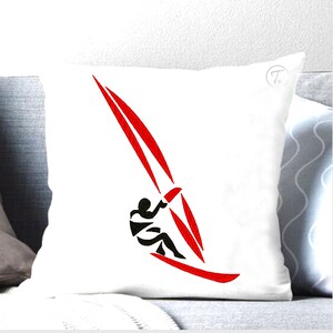 Windsurfing Embroidery Design. Sport Embroidery Design. Logo for ...