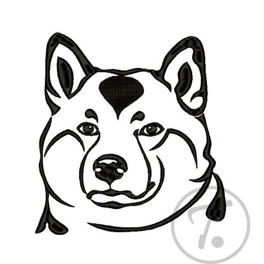 Shiba Inu Dog Embroidery Design in 4 Size. Shiba Inu Dogs Embroidery ...