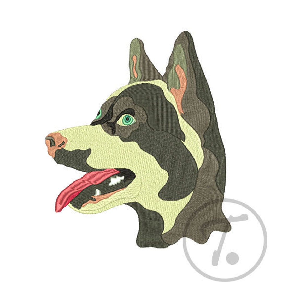 Husky Dog Embroidery Design. Husky Dogs in 4 Sizes. Pets. Watchdog ...