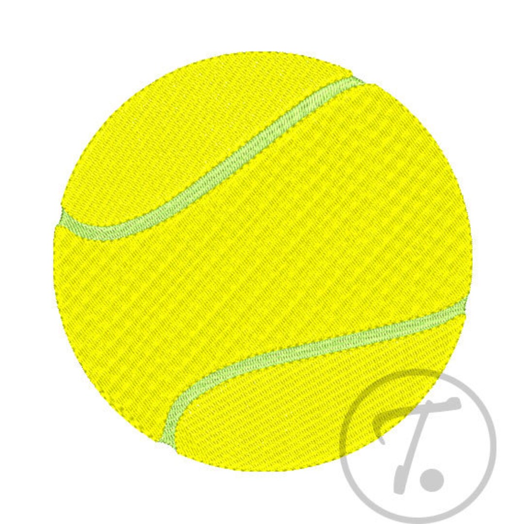 Tennis Ball Embroidery Design. Sport Embroidery. Tennis Ball in 5 Sizes ...
