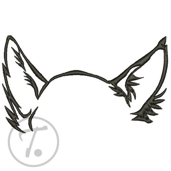 German Shepherd Ears Outline - Etsy