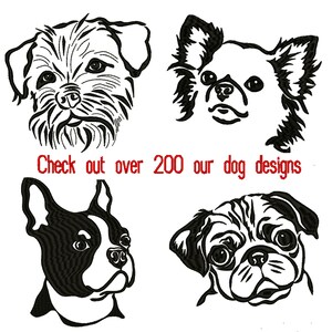 Whippet Dog Embroidery Design. Whippet Dogs Embroidery in 4 Size. Pets ...