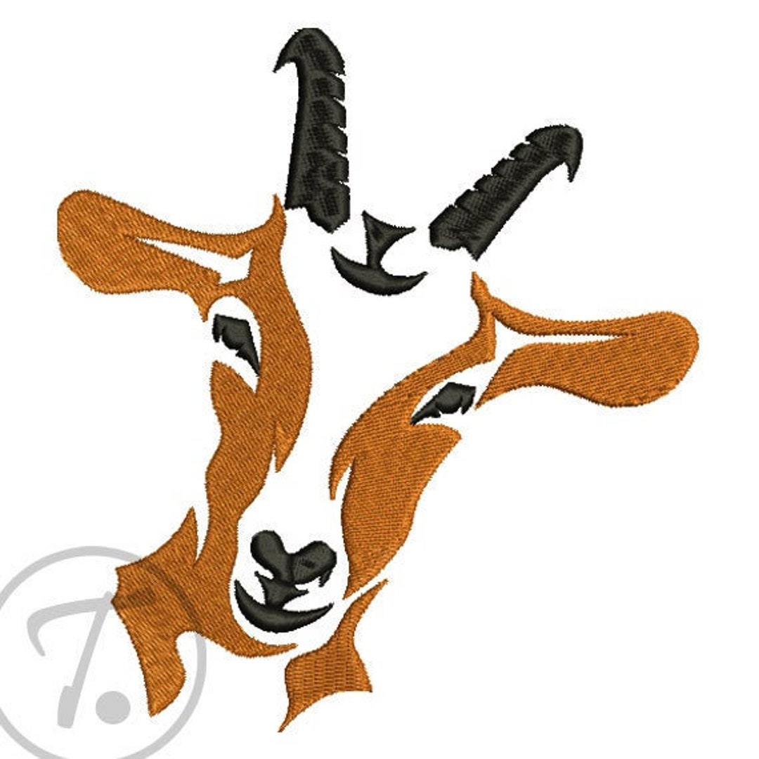 Farm Animals - Goat Embroidery Design. Goat Design in 3 Sizes. Domestic ...
