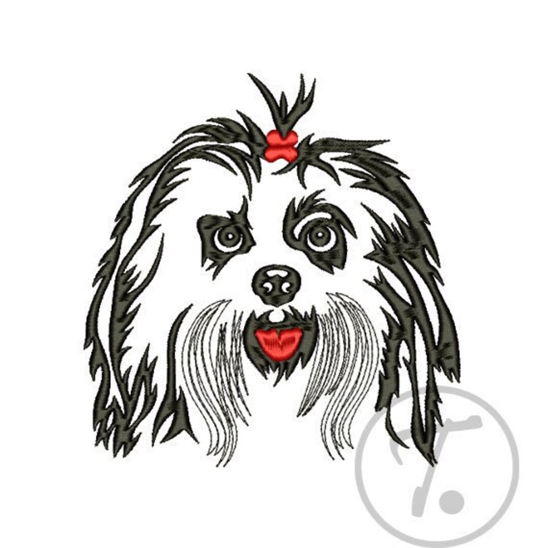 Havanese Dog Embroidery Design. Havanese Dogs Embroidery in 4 Size ...