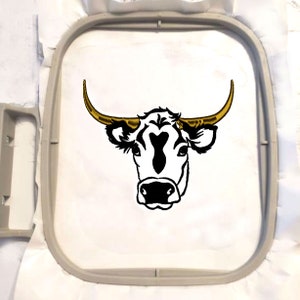 Farm Animal Embroidery Design. Cows Embroidery Design. Animals Cattle ...