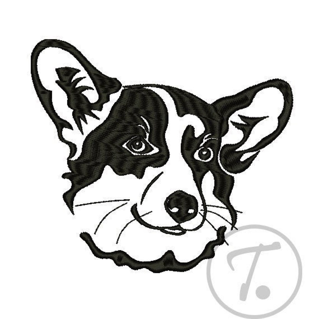 Welsh Corgi Dog Embroidery Design. 4 Sizes. Corgi Dogs - Etsy