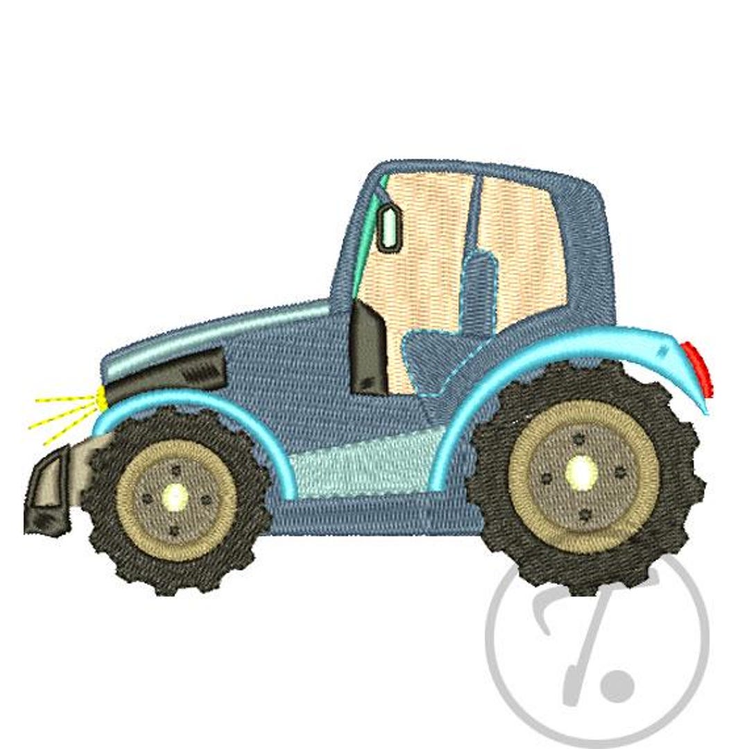 Kids Embroidery. Design of Tractor in 4 Size. Kids Toy Design ...