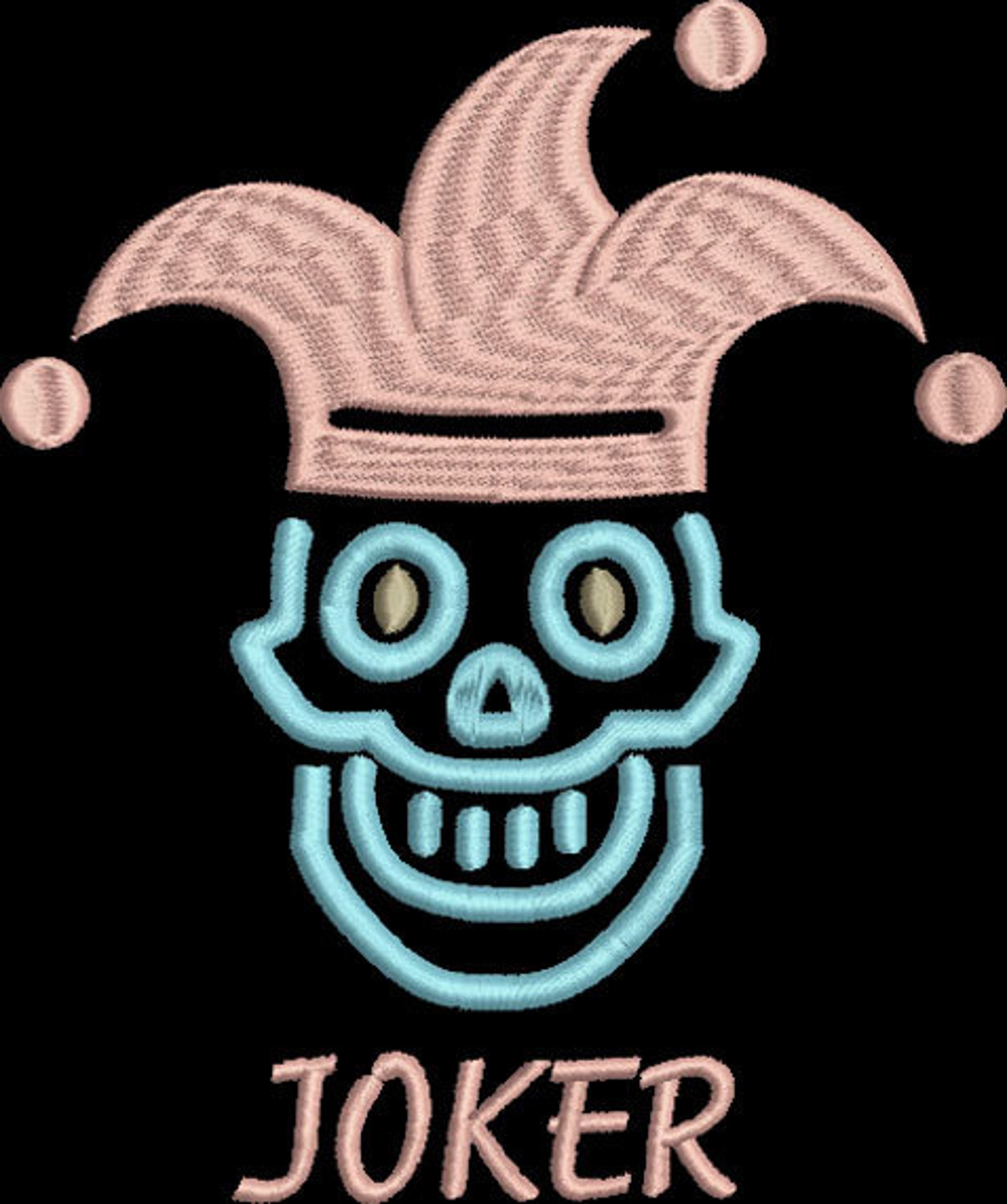 Joker sign embroidery Applique design of Joker sign. | Etsy