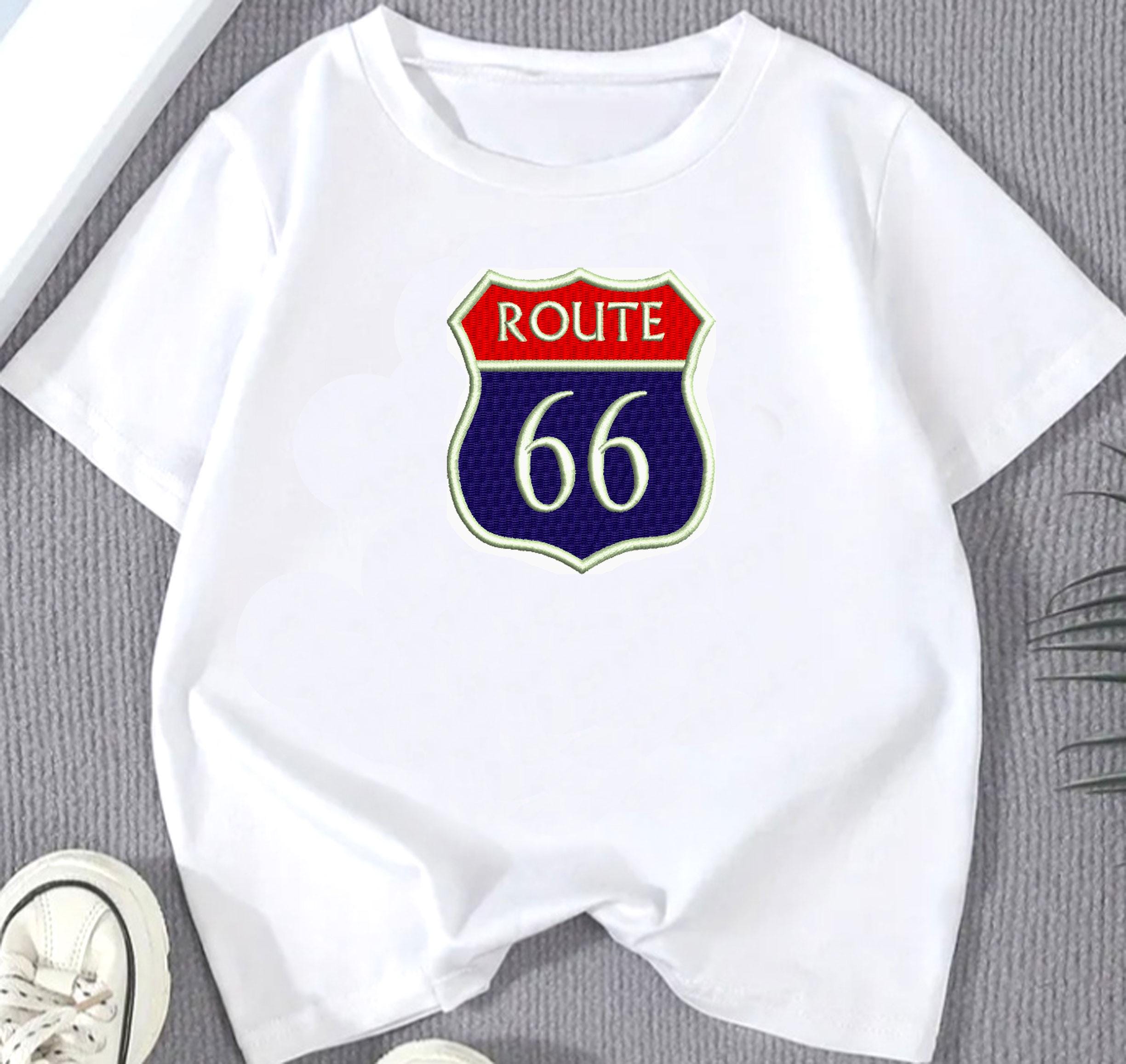 Route 66 Embroidery Design: Biker Logo (digital Pattern) - Etsy
