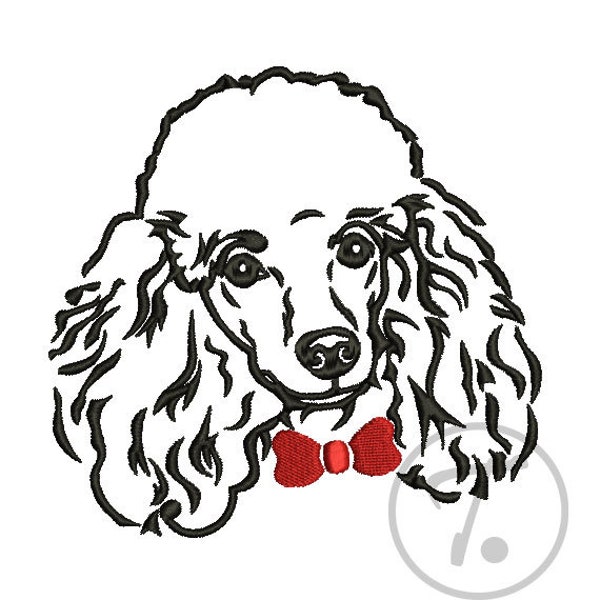 Poodle Embroidery - Etsy