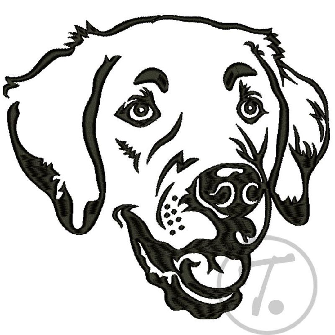Labrador Dog Embroidery Design: 5 Sizes, Pets Applique (digital ...