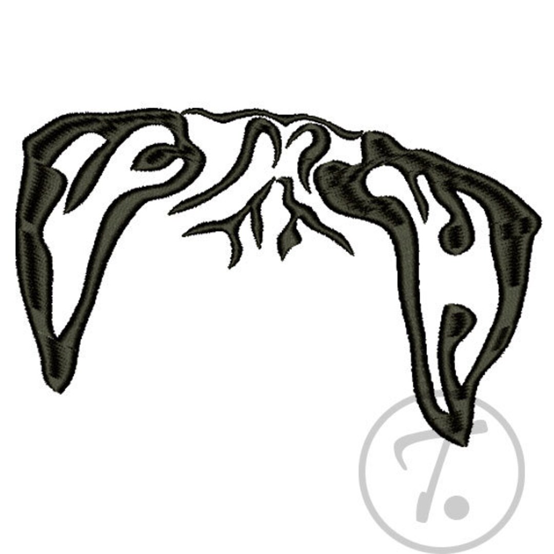 Mastiff Ears Design. Embroidery Design of Dog's Ears Outline. 4 Sizes ...