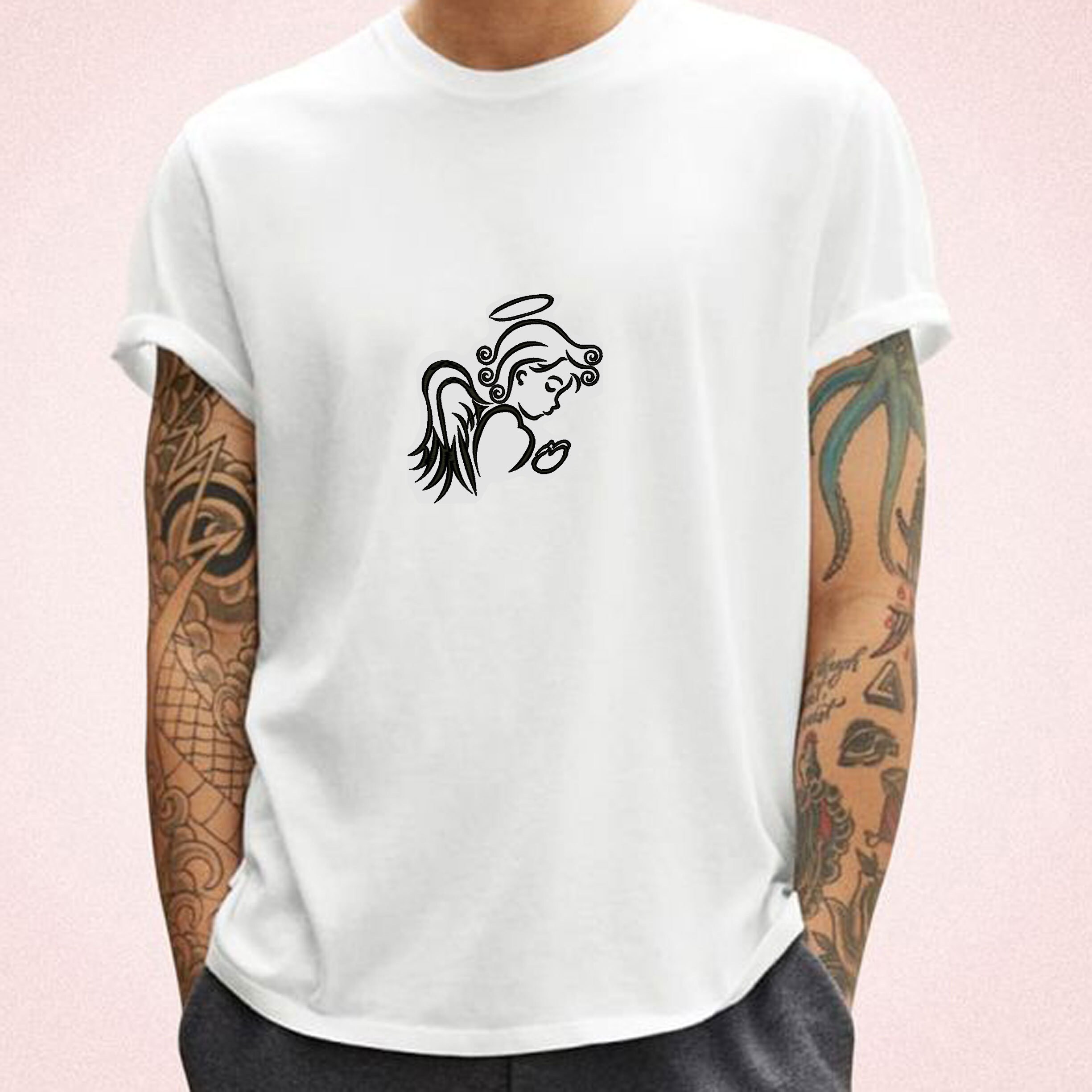 Little Angel Embroidery Design Embroidery for T-shirts and | Etsy