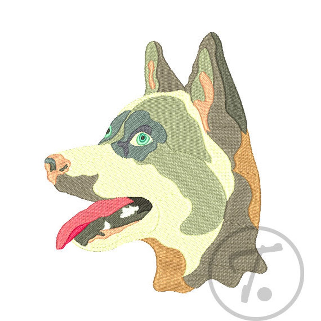 Husky Dog Embroidery Design. Husky Dogs in 4 Sizes. Pets. - Etsy