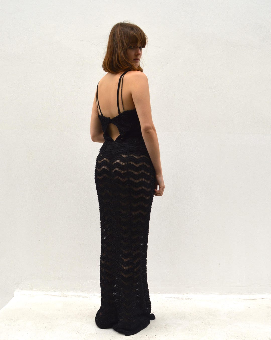 90s See Through Cut Out Maxi Party Dress - Etsy