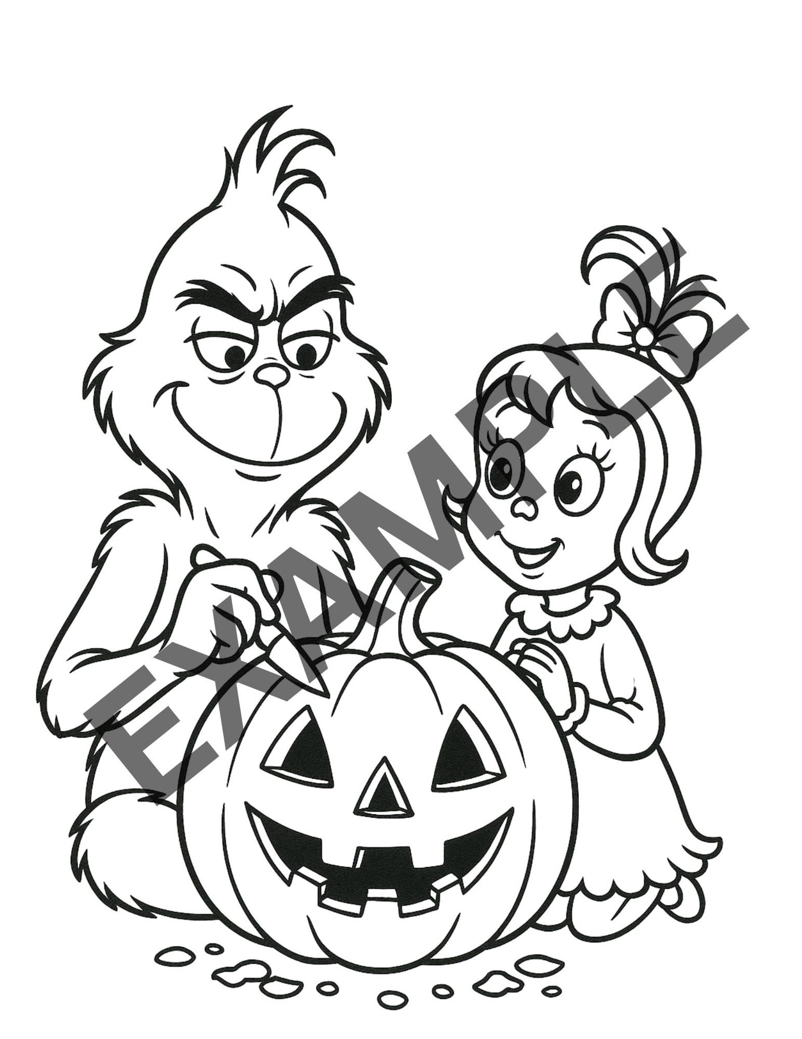 Grinch Fall Coloring Pages for Kids|printable & Downloadable Autumn ...