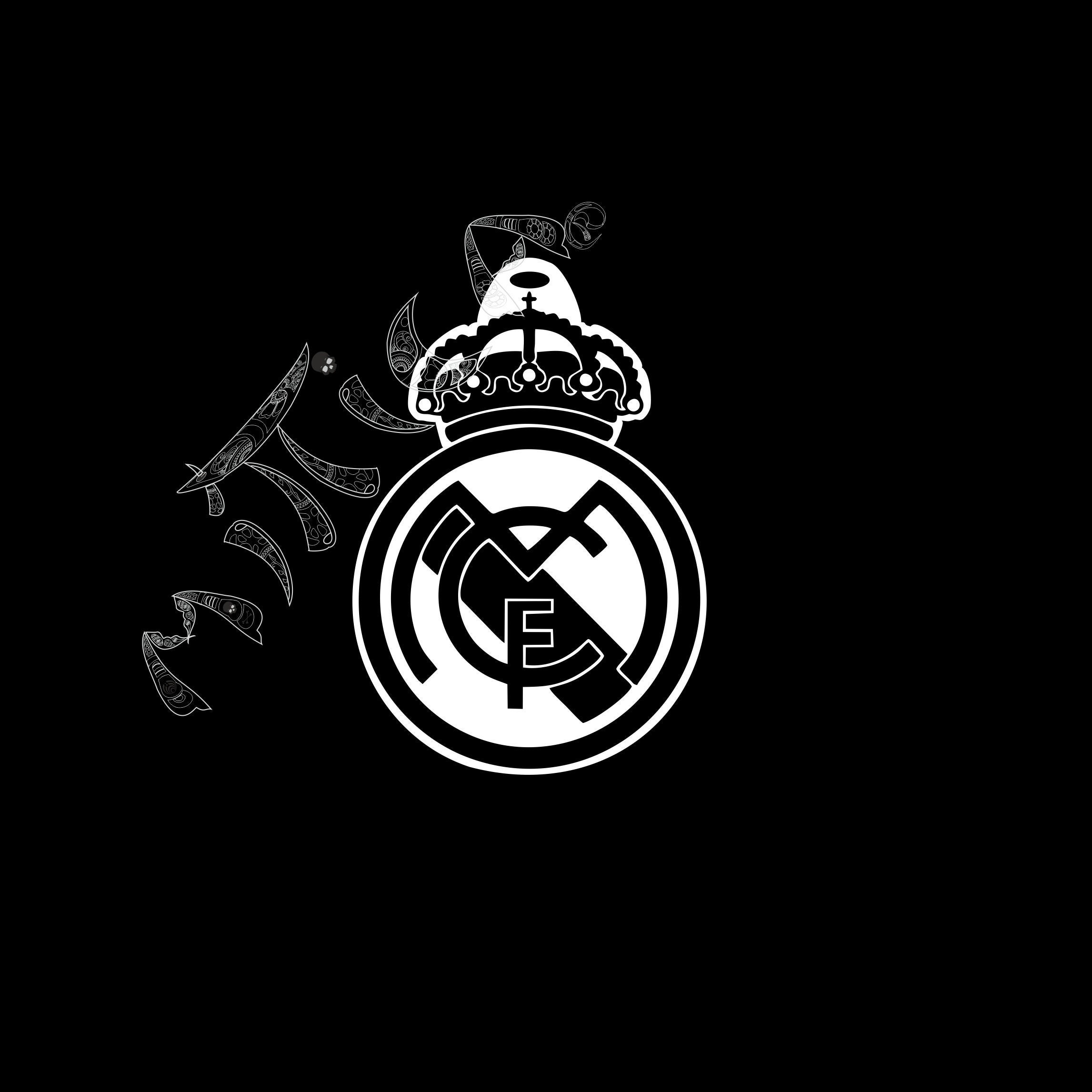 Real Madrid Logo Black Background