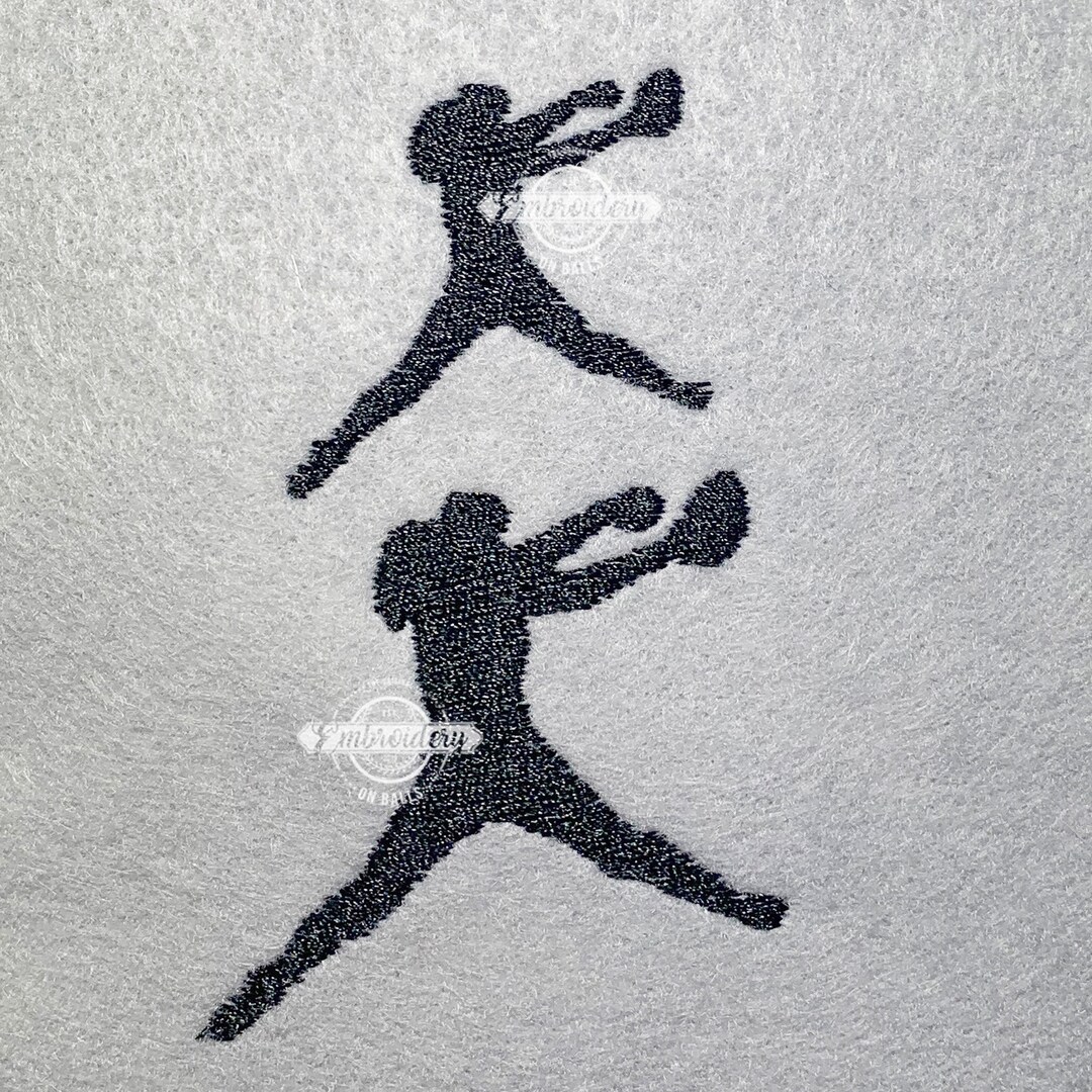 Ball Player Female Fastpitch Pitcher - Mini Machine Embroidery Design ...