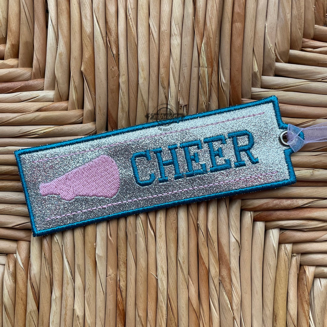 Cheer SPORTS Bookmark Keyfob Ornament Bag Tag Design – Machine ...
