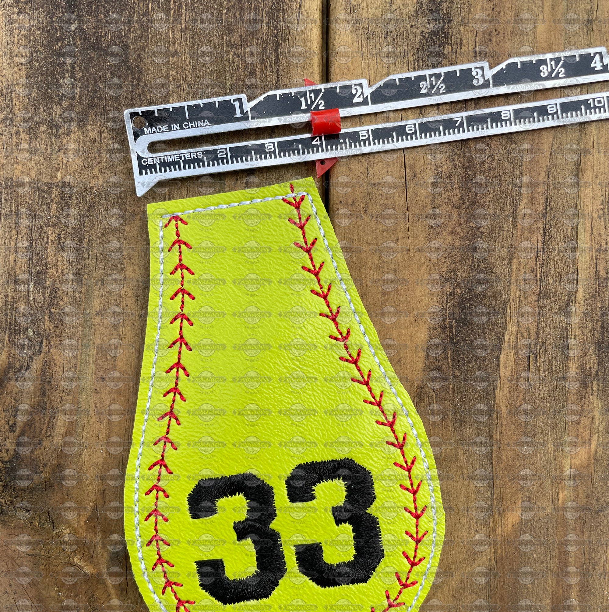 HALF Keyfob W/numbers Baseball Softball Panel Builder - in the Hoop ...