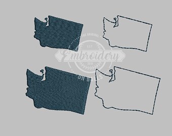 States Embroidery File - Etsy