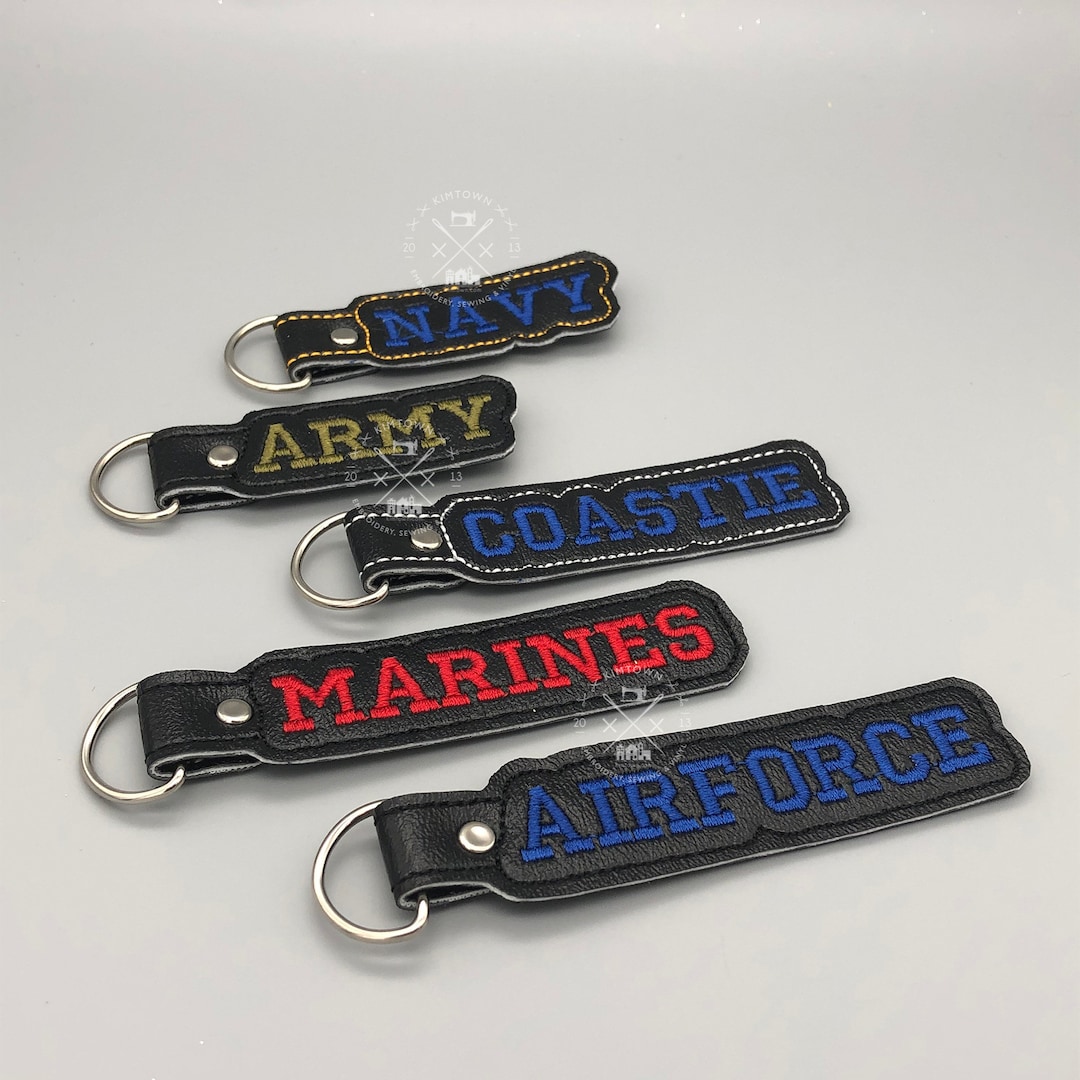 MILITARY PACK Key Fob Navy Army Marines Coastie Airforce – ITH Machine ...