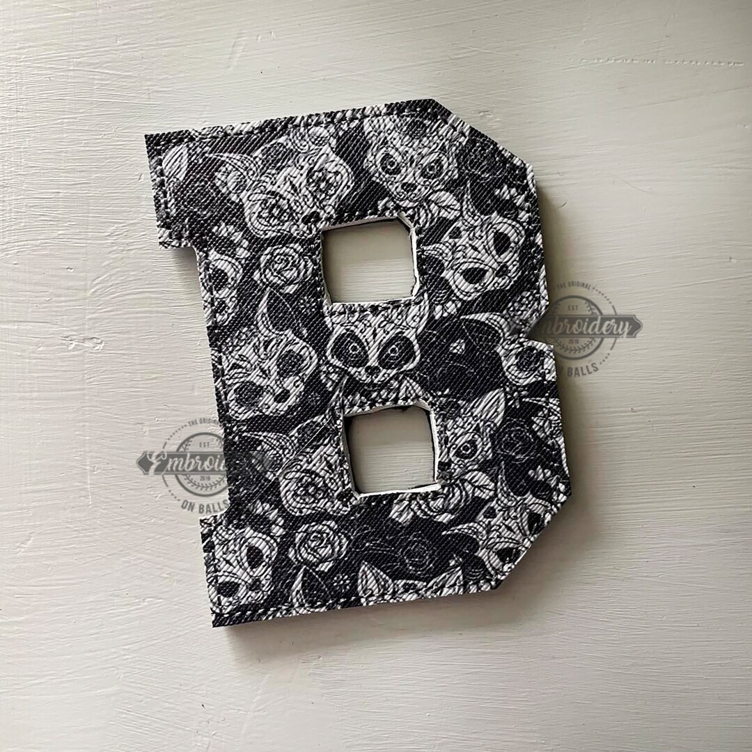 LETTER B - 4" Giant Letters - ITH Sports Machine Embroidery Design - Etsy