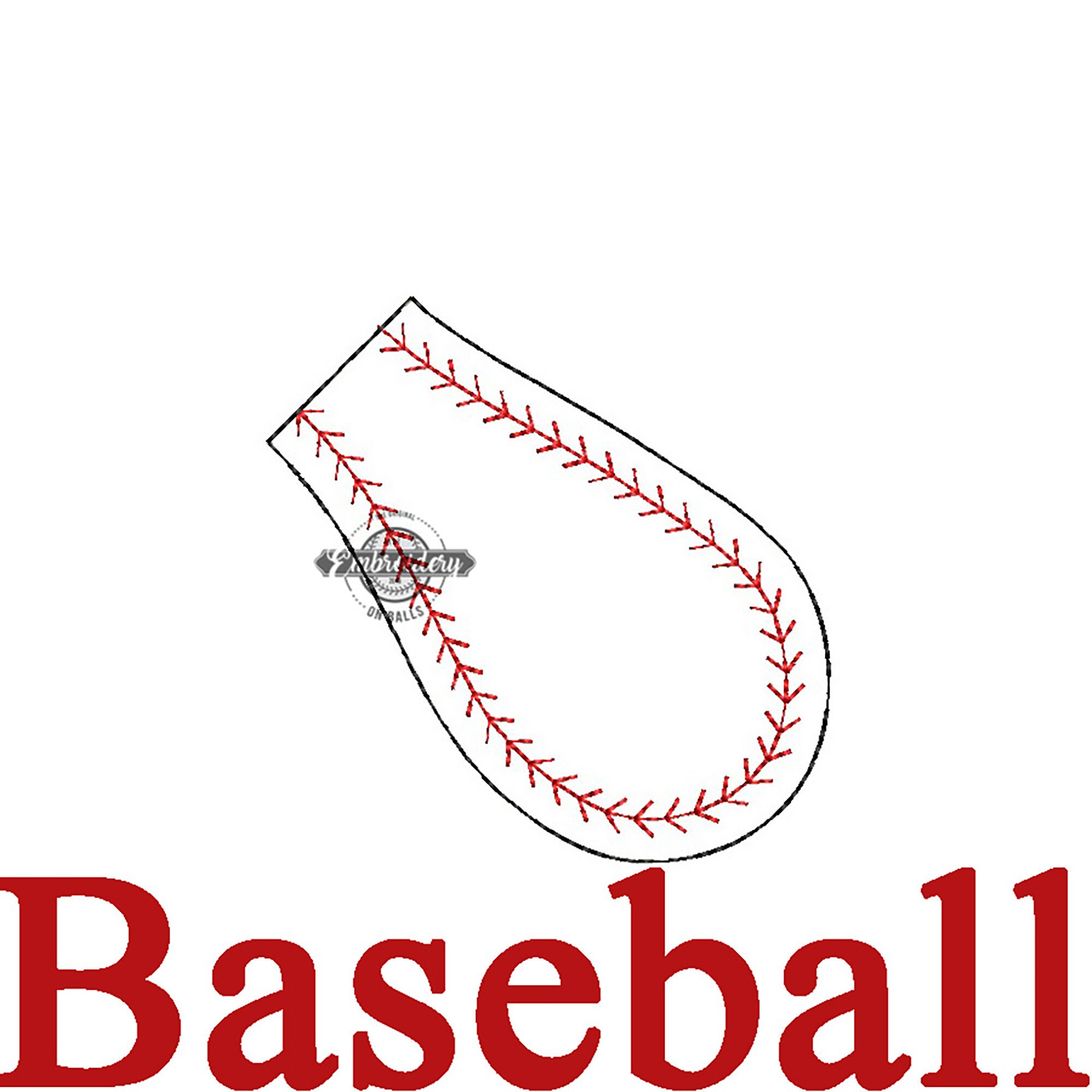 HALF Keyfob BLANK Baseball Softball Panel Builder in the Hoop Machine ...