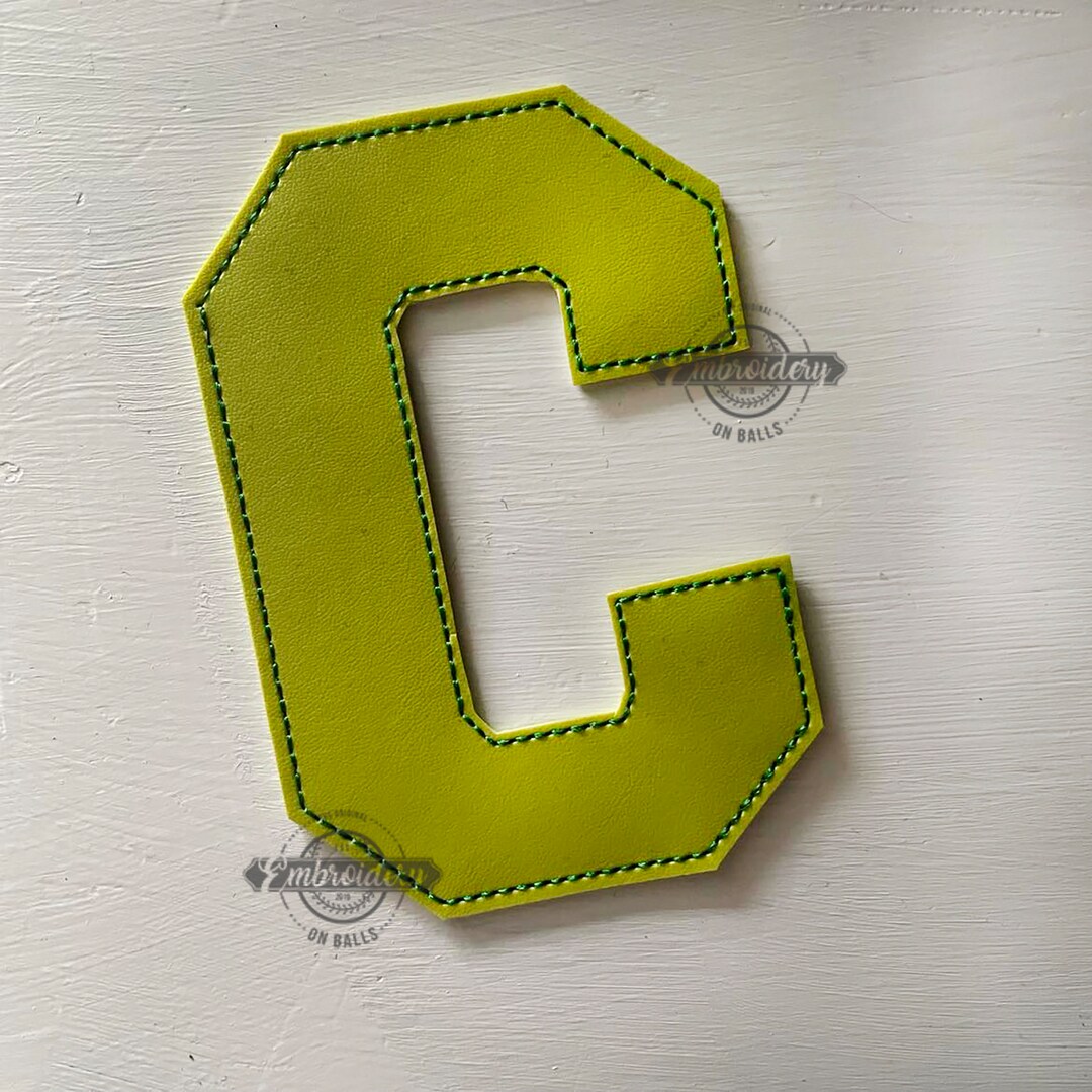 LETTER C- 4" Giant Letters - ITH Sports Machine Embroidery Design - Etsy