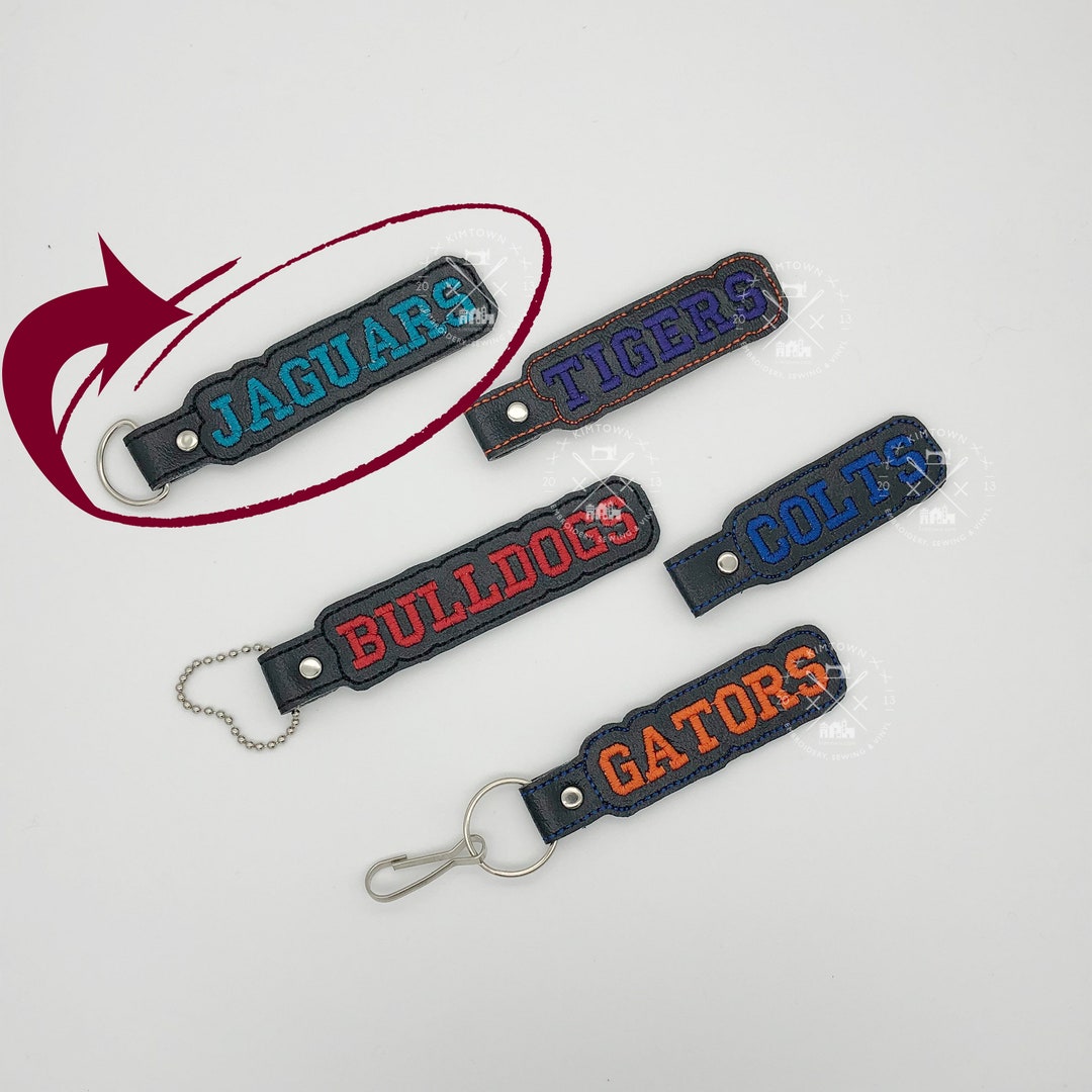 JAGUARS Key Fob – Sports Team ITH Machine Embroidery Design - Etsy