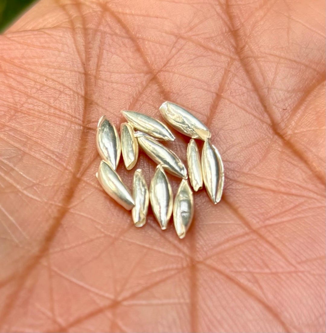 11 Pc 999 Silver Hindu Religious Rice Grains / Wheat Grains for Puja ...