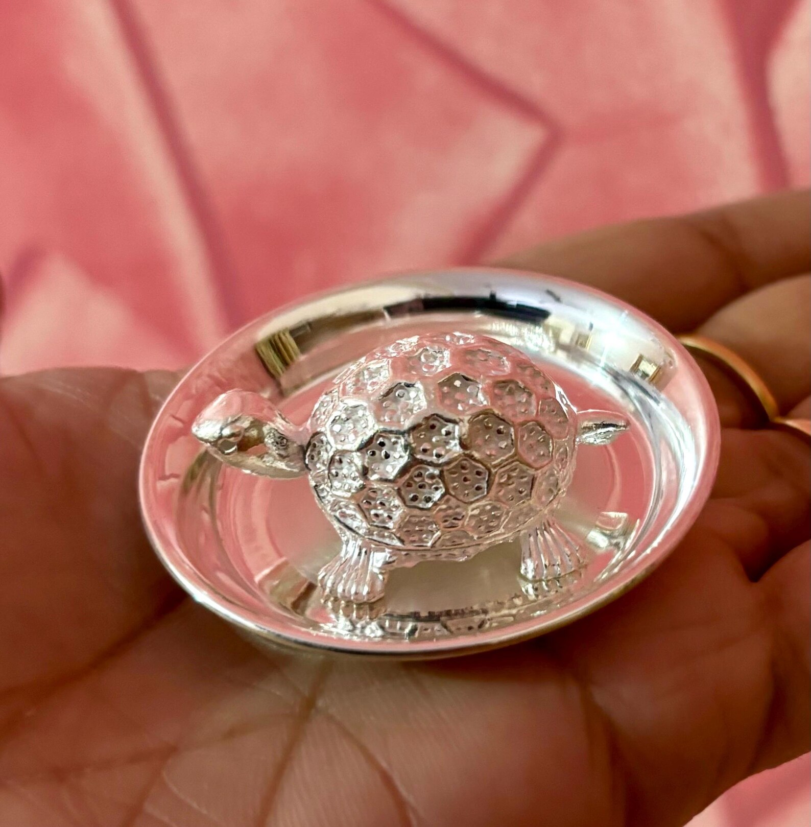 999 Silver Hindu Religious Lord Vishnus Turtle Kachua Kurma Avatar ...