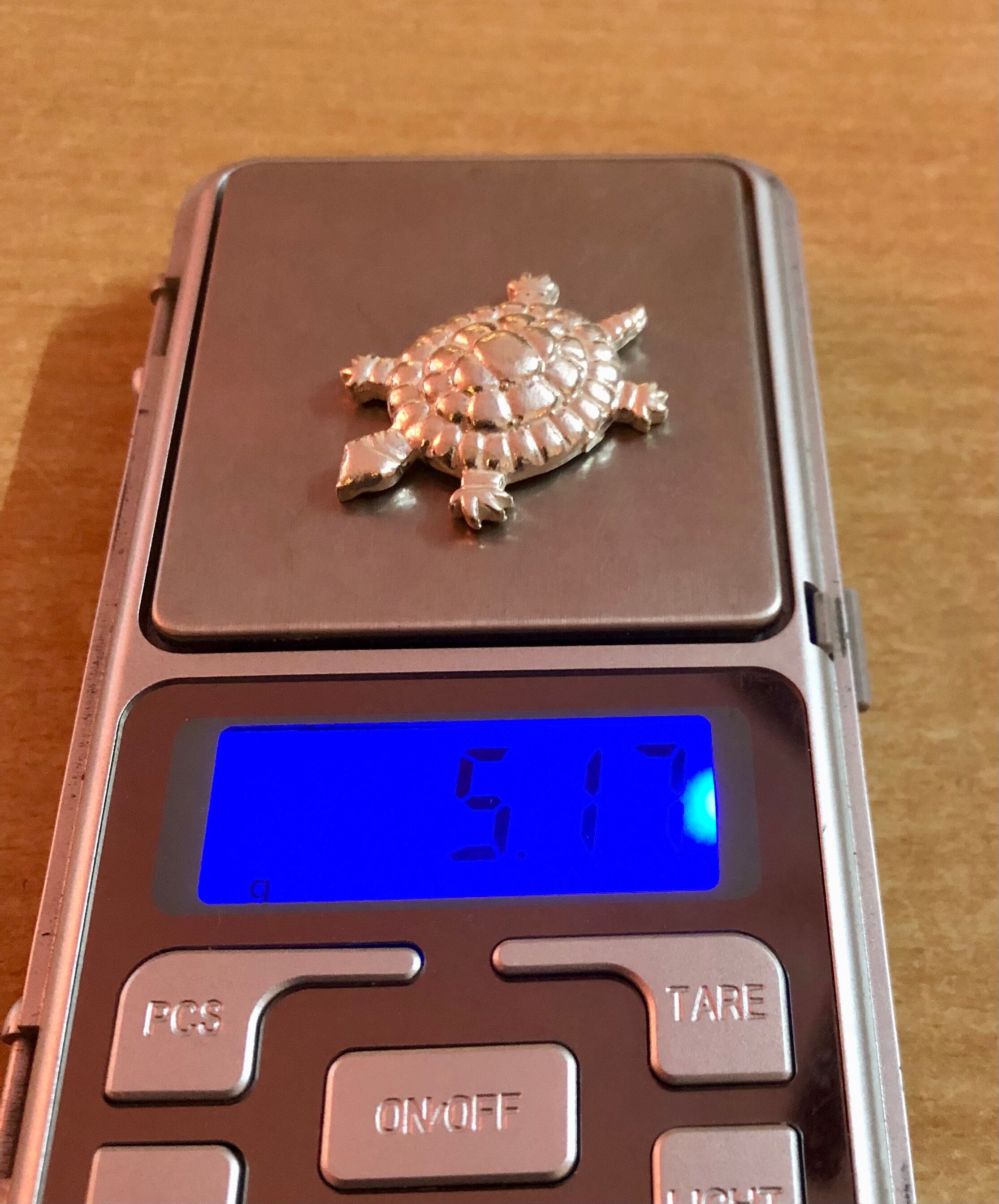 999 Silver Hindu Religious Lord Vishnus Turtle Pendant, Kachua Kurma ...