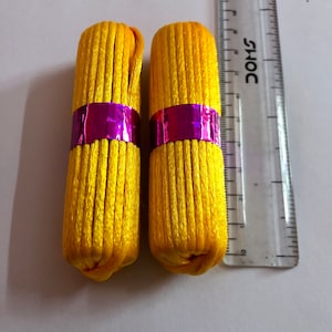 2 Pc Yellow Color Silk MOLI MAULI KALAWA Raksha Sutra Sacred Thread for ...