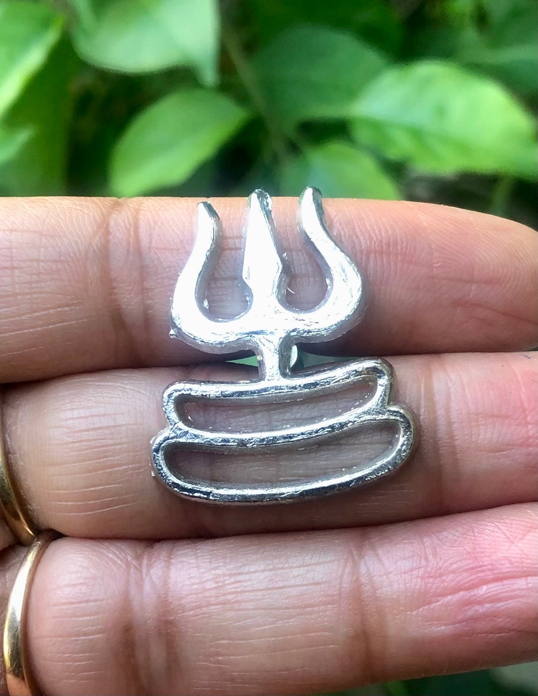 Chandan Tika Tilak Stamp Mould Mold for Forehead in Metal, Trishul, Om ...