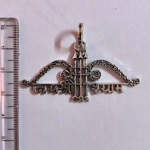 925 Sterling Silver Ai Shri Shyam Pendant, Khatu Shyam Ji Pendant, for ...