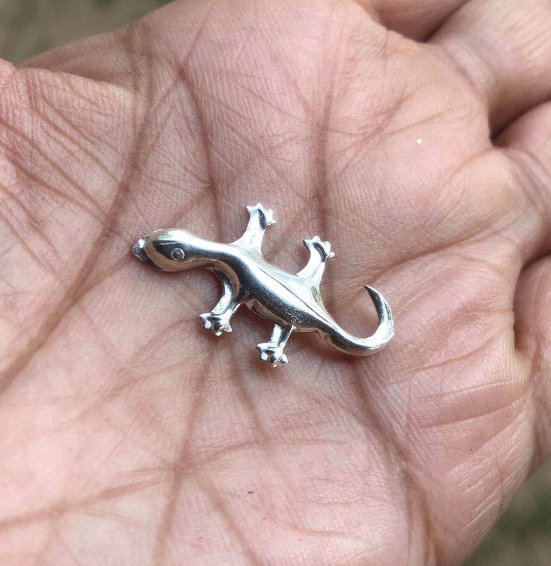 999 Silver Hindu Religious Silver Lizard, Chandi Ki Chipakali, 27mm 0. ...