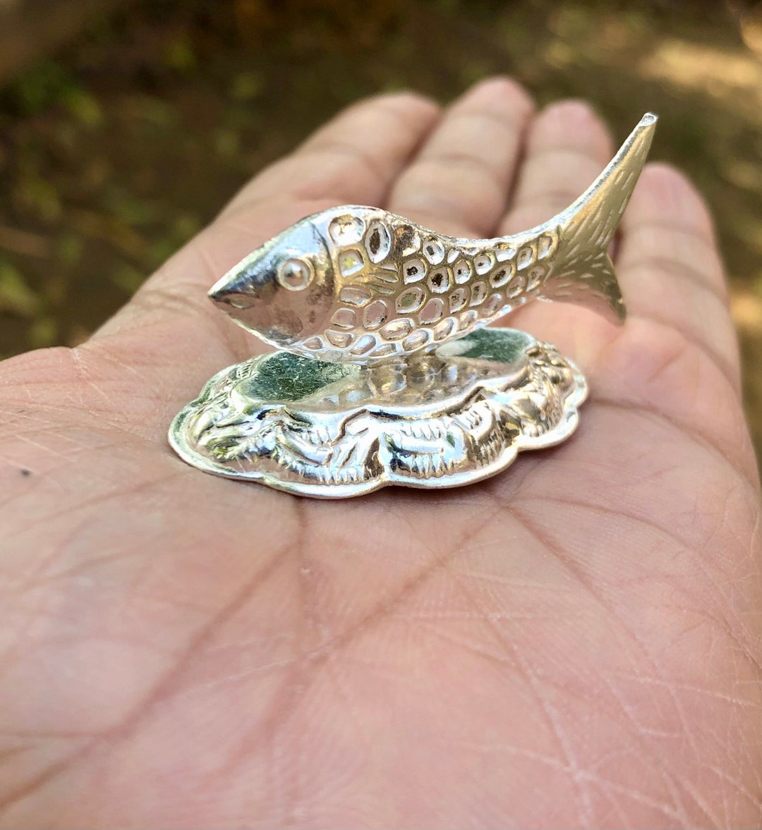 925 Silver Hindu Religious Lord Vishnus Fish, Machli Matasya Avatar ...