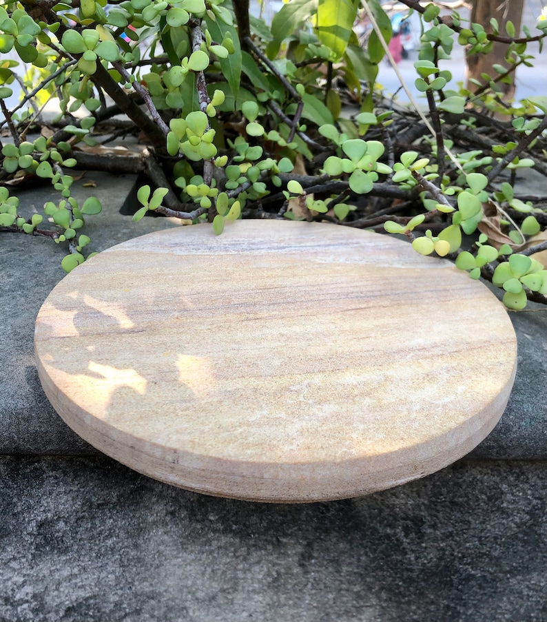 7 Inch Chandan Pata, Sandalwood Grinding Stone, Heavy Chakla - Etsy