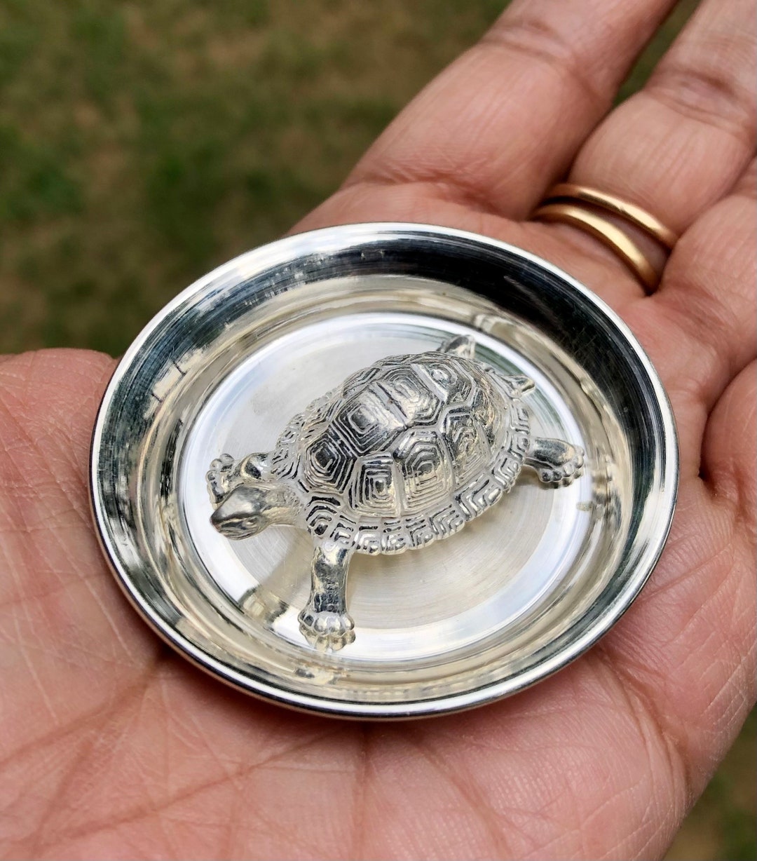 999 Silver Hindu Religious Lord Vishnus Turtle Kachua Kurma Avatar ...