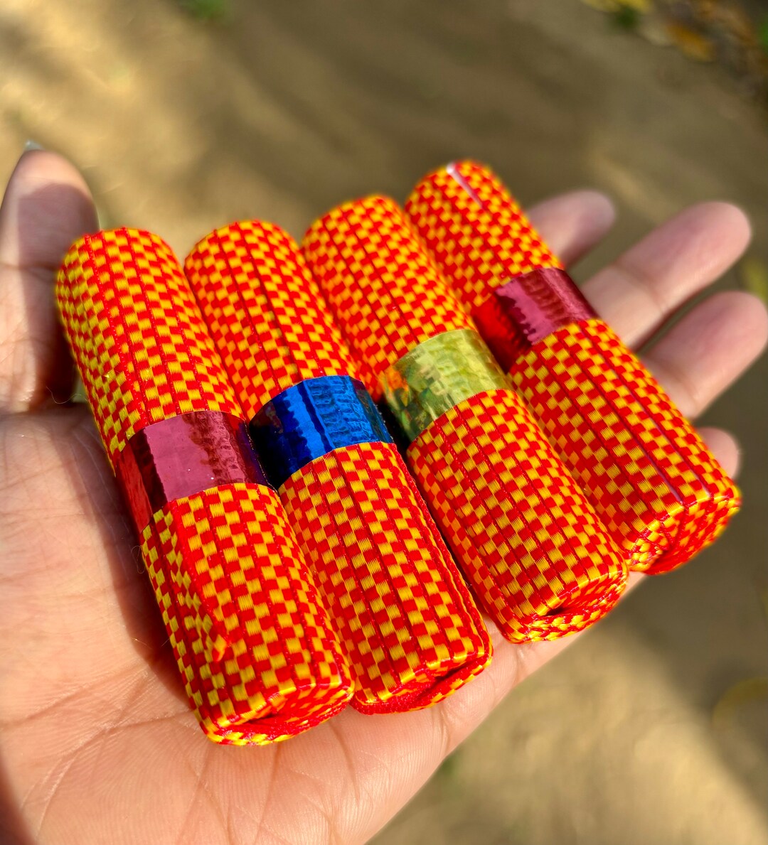 4 Pc Multi Color Silk MOLI MAULI KALAWA Raksha Sutra Sacred Thread for ...