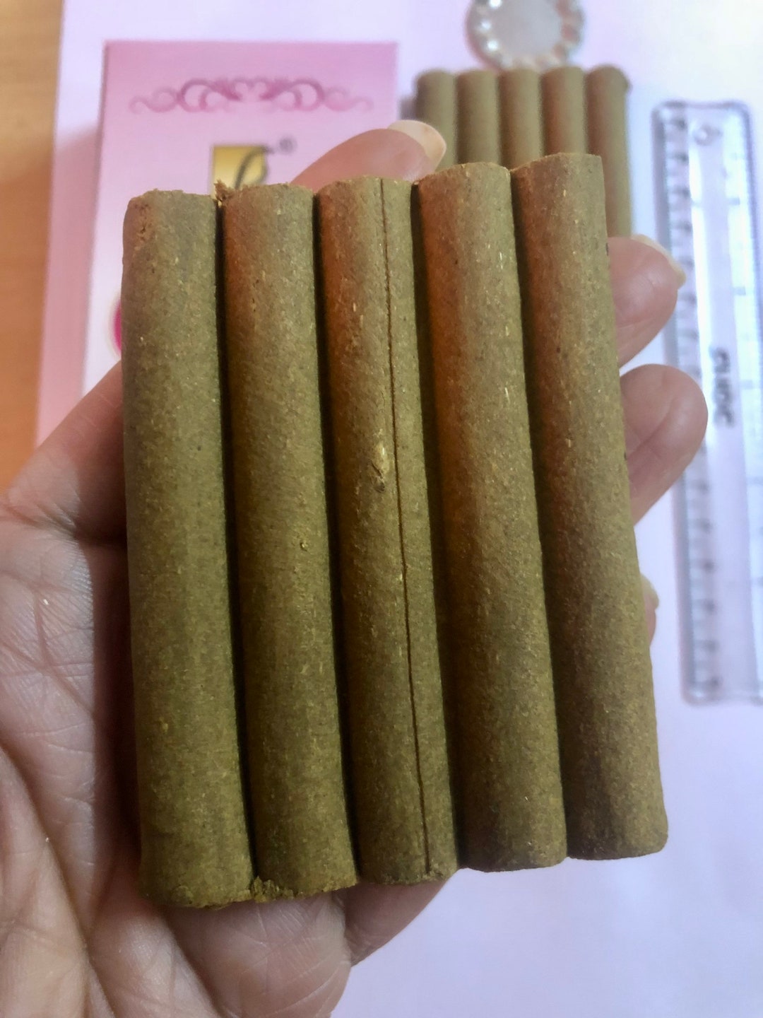 10 Wet Logs 90gm DHOOP Soft Moldable Indian GULAB ROSE Fragrance ...